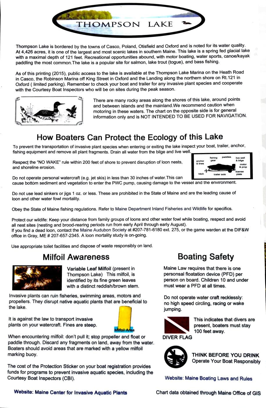 Thompson Lake Maps - Thompson Lake Environmental Association